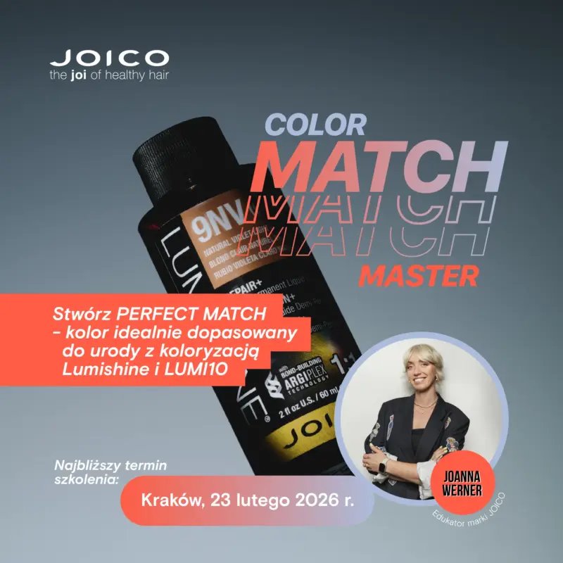 Szkolenie COLOR MATCH MASTER by JOICO – KRAKÓW, 23.02.2026 r. - Miasto Włosów